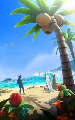 Pokemon Go Summer Loading Screen - 1000x1583 Wallpaper - teahub.io