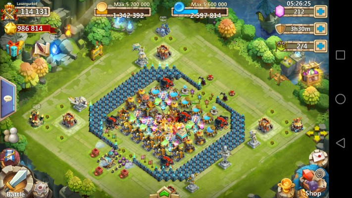 Castle Clash Base Design Town Hall 25 - 1600x900 Wallpaper - teahub.io