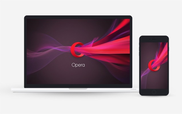 Opera New Logo Brand Identity Wallpaper Desktop Mobile - Opera ...