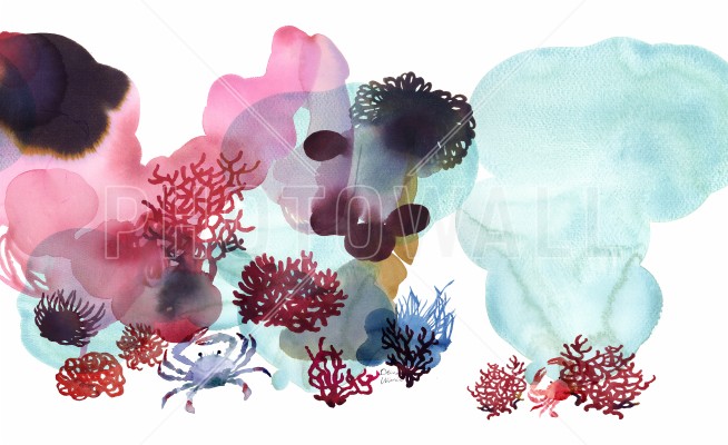 Water Color Coral Ii - Watercolor Painting - 3272x2000 Wallpaper ...