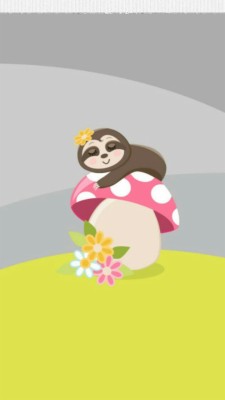Wallpaper Wallpapers Colorful Sloth Sloths - Iphone Wallpaper Cute ...