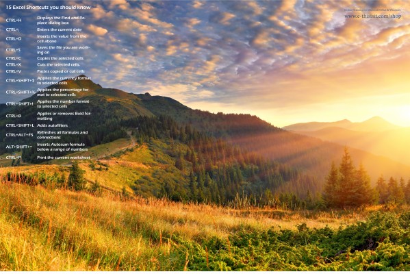 Excel Shortcuts Desktop Background - 7539x5031 Wallpaper - teahub.io