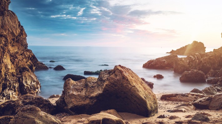 Beach Rocks Landscape - 1920x1080 Wallpaper - teahub.io