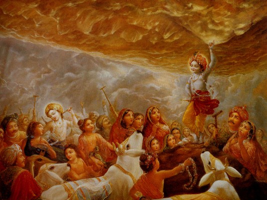 Cambridge Govardhan Puja - Krishna With Govardhan Parvat - 1600x900 ...