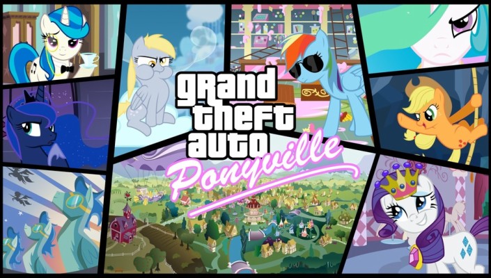 Gta, Equestria, Mlpfim, My Little Pony, Grand Theaft - My Little Pony ...