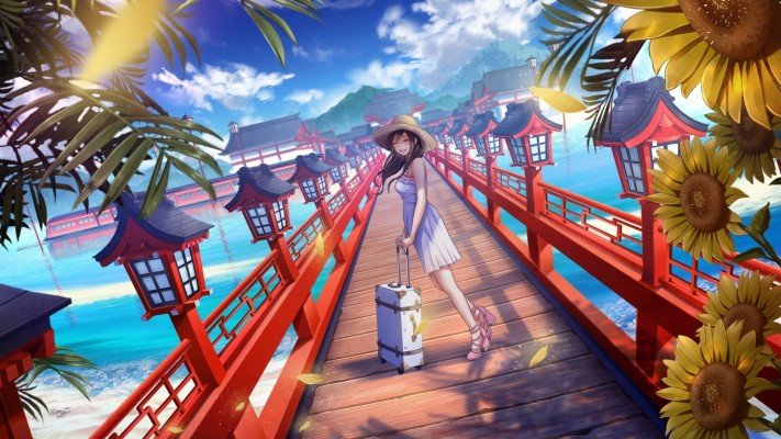 Anime Summer Wallpaper Hd - Anime Scenery Wallpaper Summer - 1920x1080 ...