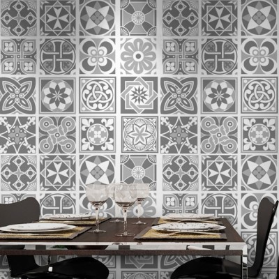 Grey Scale Floor Tile Decals - 1000x1000 Wallpaper - teahub.io