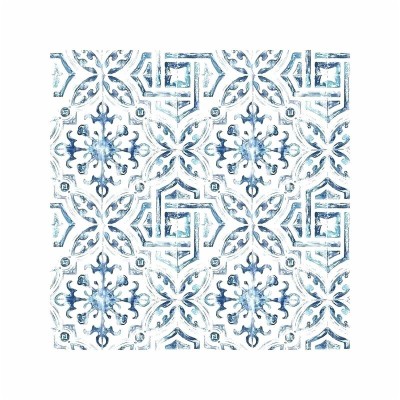 Spanish Tile Wallpaper Design Blue - Sonoma Blue Spanish Tile - 800x800 ...