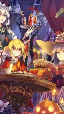Touhou Halloween - 640x1136 Wallpaper - teahub.io