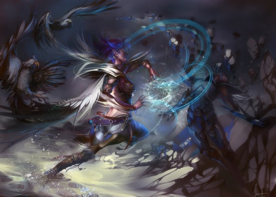 Fantasy Magic Battle Art - 1980x1410 Wallpaper - teahub.io