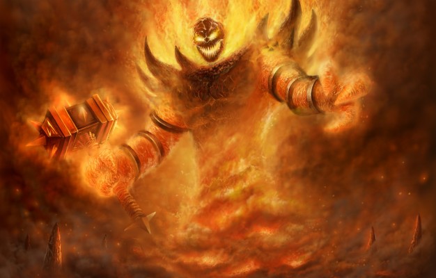 Photo Wallpaper Wow, World Of Warcraft, Wwii, Ragnaros, - World Of ...