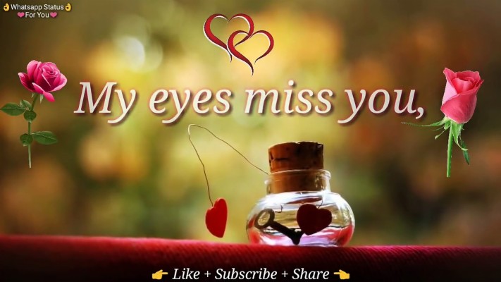 Whatsapp Statuse Love - My Eyes Miss You - 1920x1080 Wallpaper - teahub.io