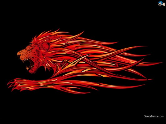 Flame Lion - 1024x768 Wallpaper - teahub.io