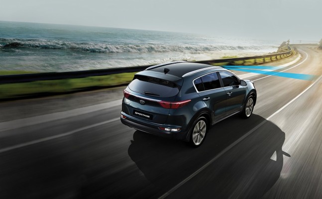 2018 Kia Sportage Black Color Rear Back Side View On - Kia Sportage ...