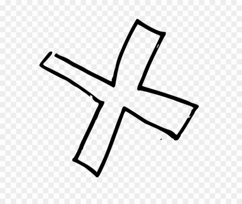 Cross Out Black And White Png Desktop Wallpaper Clipart - Cross Mark ...