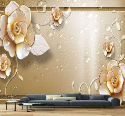 Wallpaper 3d Bunga - Wall - 750x700 Wallpaper - teahub.io