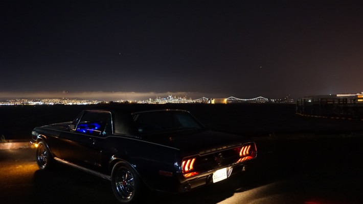Classic Mustang At Night - 5332x3000 Wallpaper - teahub.io