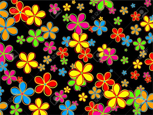 Funky Wallpaper - Flowers Wallpaper Clipart - 1300x977 Wallpaper ...
