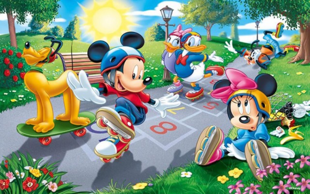 Mickey Mouse Roller Skating - 1440x900 Wallpaper - teahub.io
