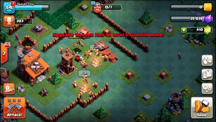 Clash Of Clans Image - Builder Hall Level 2 Base - 1920x1080 Wallpaper ...