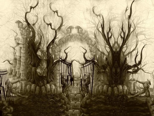 Hell Gate Art - 1068x500 Wallpaper - teahub.io