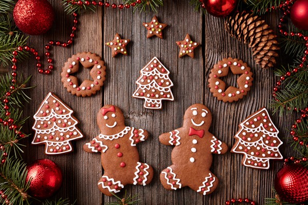 Cute Christmas Background Gingerbread - 900x1600 Wallpaper - teahub.io