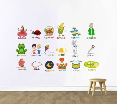 Tamil Letters Wallpapers - Wall Decal - 832x734 Wallpaper - teahub.io