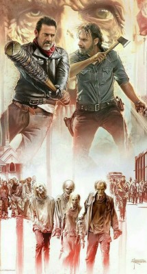 Twd Negan Vs Rick - 843x1562 Wallpaper - teahub.io
