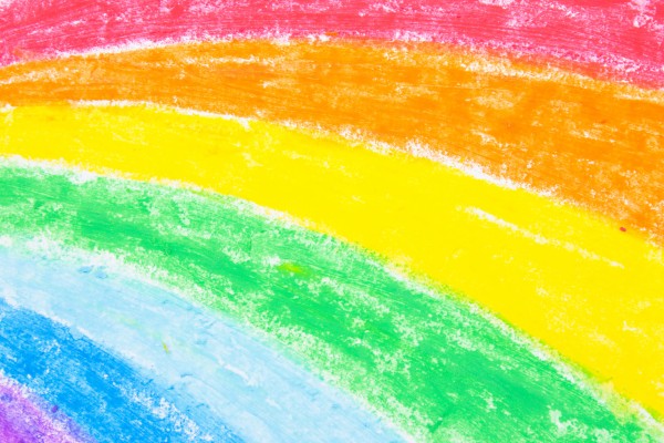 Rainbow Crayon Drawing - 5472x3648 Wallpaper - teahub.io