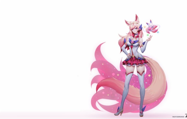 Ahri - Midnight Ahri Old Splash Art - 2430x1434 Wallpaper - teahub.io