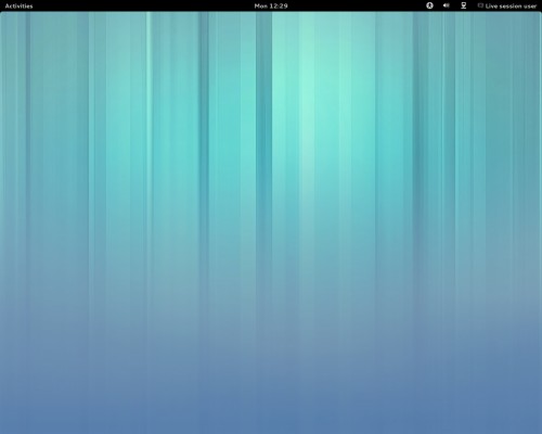 The Ubuntu Gnome Shell Desktop With Default Wallpaper - Gnome Default ...
