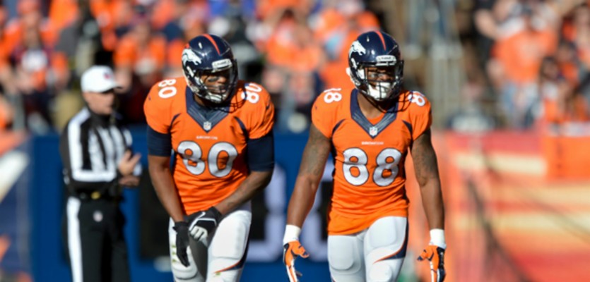 Emmanuel Sanders And Demaryius Thomas - 2156x1032 Wallpaper - teahub.io
