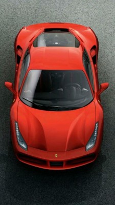Ferrari 488 Gtb, Top View, Red, Supercar, Cars - Ferrari 488 Gtb Top ...