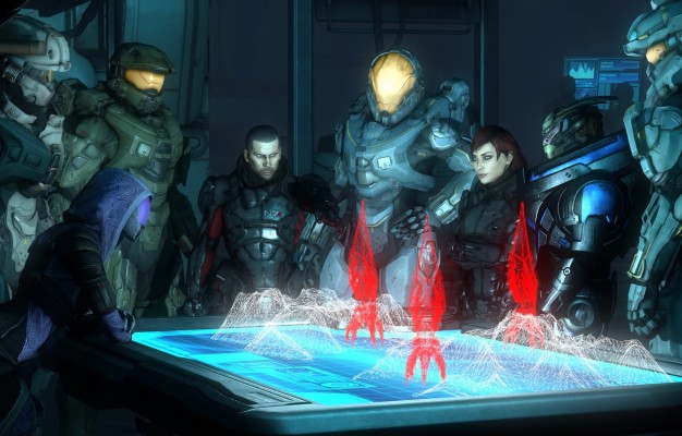 Photo Wallpaper Mass Effect, Shepard, Halo, Reaper, - 1332x850 ...