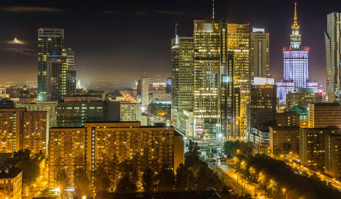 Warsaw Night - 1920x1120 Wallpaper - teahub.io