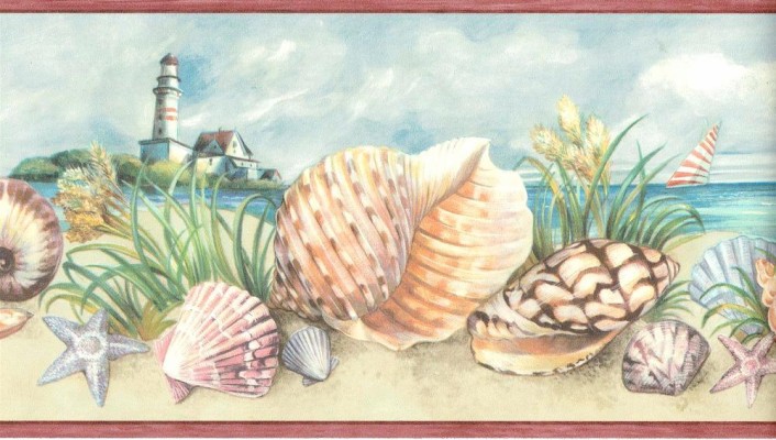 Seashell Beach Wallpaper Borders - 1000x566 Wallpaper - teahub.io