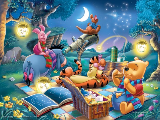 Nighttime Winnie The Pooh - 1600x1200 Wallpaper - teahub.io