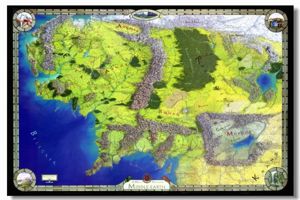 Middle Earth Beleriand Map - 3059x1403 Wallpaper - teahub.io