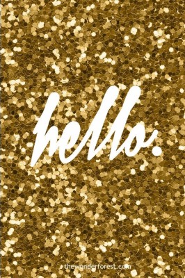 Hello Wallpaper With Glitter - 640x960 Wallpaper - teahub.io