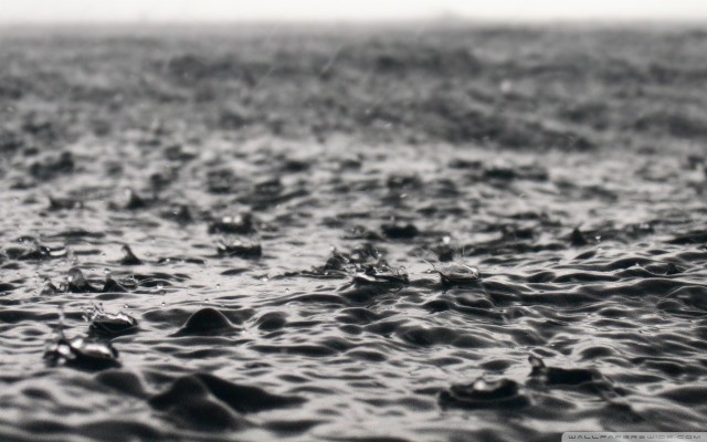 Raining On The Ocean - 1920x1200 Wallpaper - teahub.io