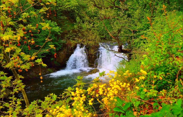 Spring Waterfall - Desktop Wallpaper Waterfall - 2160x1620 Wallpaper ...