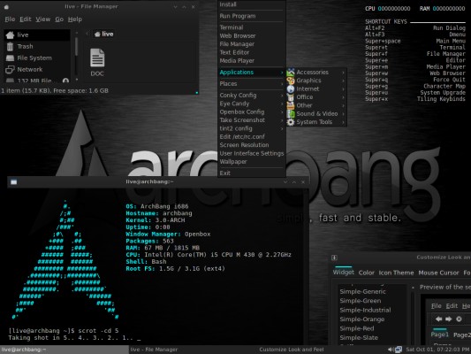 Archbang Linux - 1024x768 Wallpaper - teahub.io