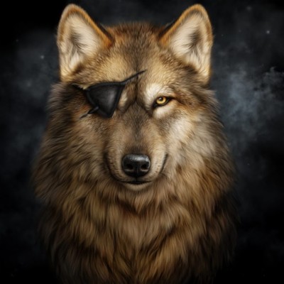 Eye Patch Wolf - 748x748 Wallpaper - teahub.io