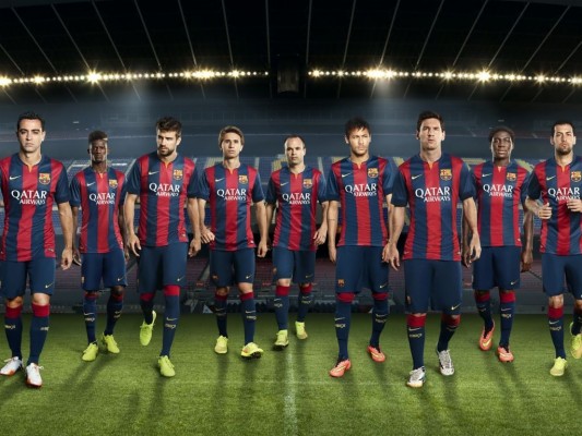 Fc Barcelona Football Club Team Wallpaper - Barca 2014 15 Kit ...