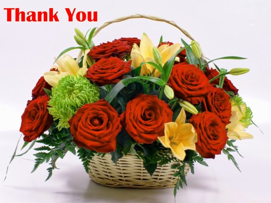 Thank You With Beautiful Flower High Definition Wallpapers - Thank You ...