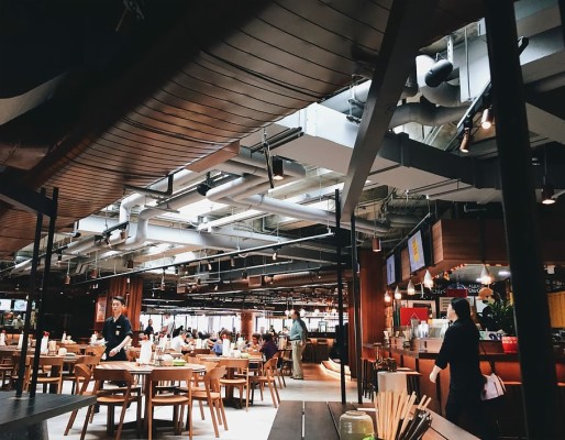 Busy People Inside Building, People Inside Restuarant, - Busy ...