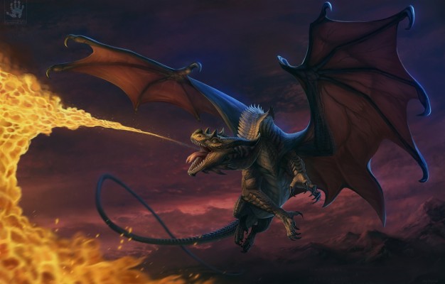 Wallpaper Black Dragon Fire Rock - Black Dragon Breathing Fire ...