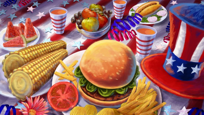 Food On Independence Day America - 1920x1080 Wallpaper - teahub.io