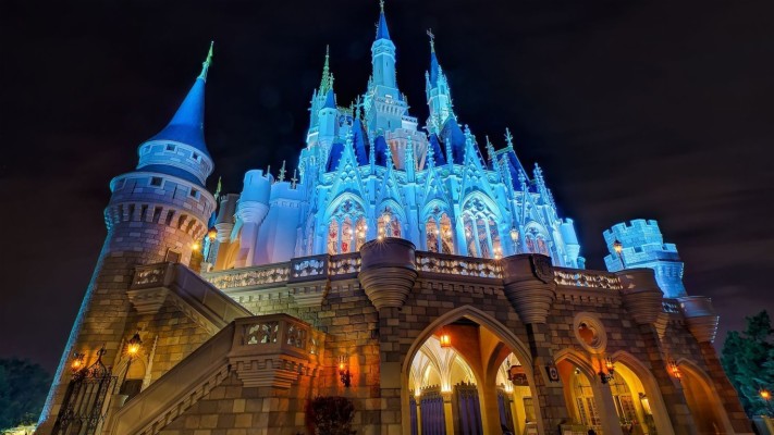 Disney Castle Night View - 3840x2400 Wallpaper - teahub.io