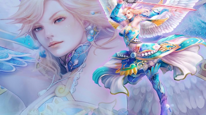 Beautiful Blue Eyes Angel - 1920x1080 Wallpaper - teahub.io